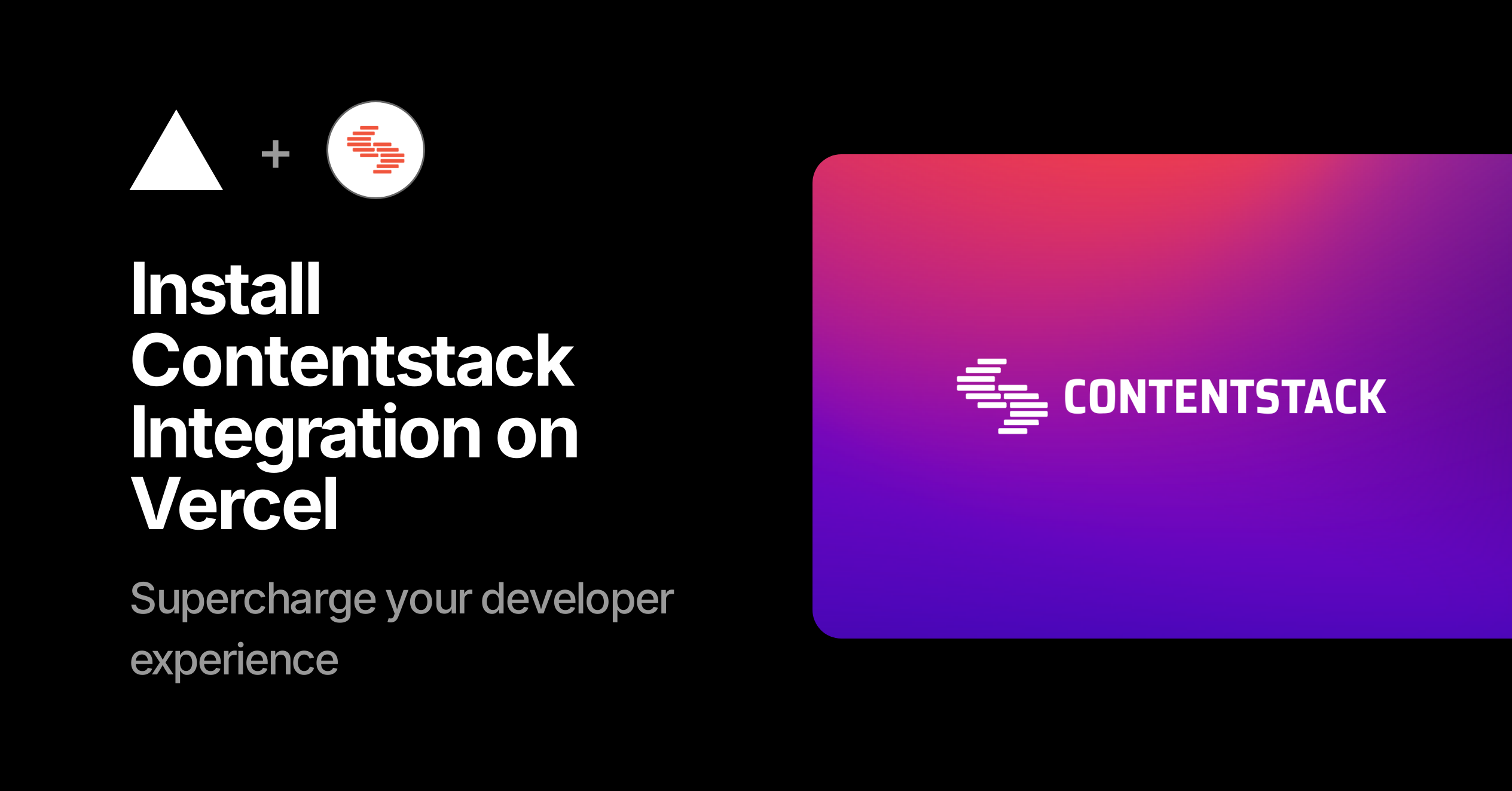 Contentstack for Vercel
