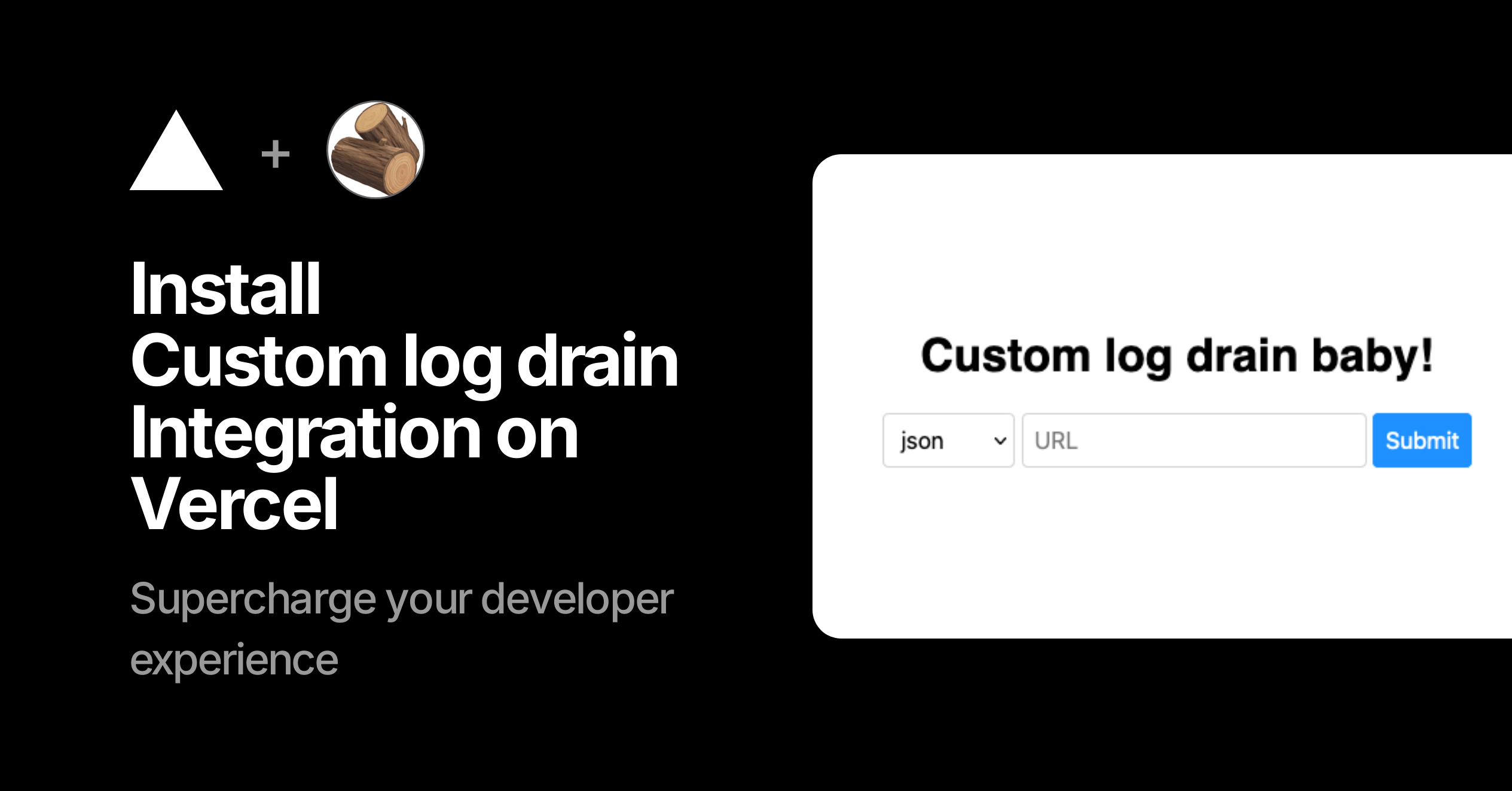 Custom log drain for Vercel