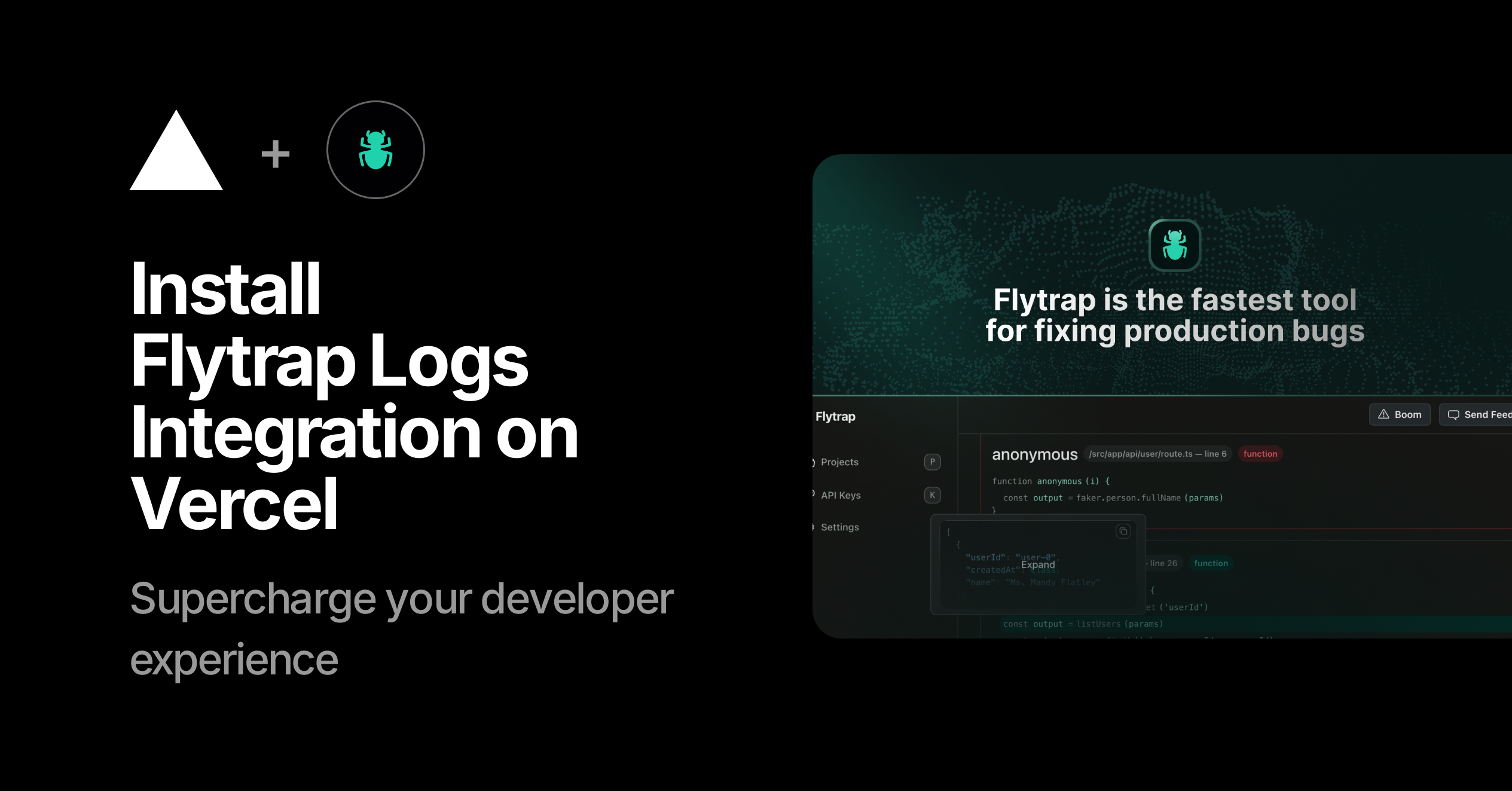 Flytrap Logs for Vercel