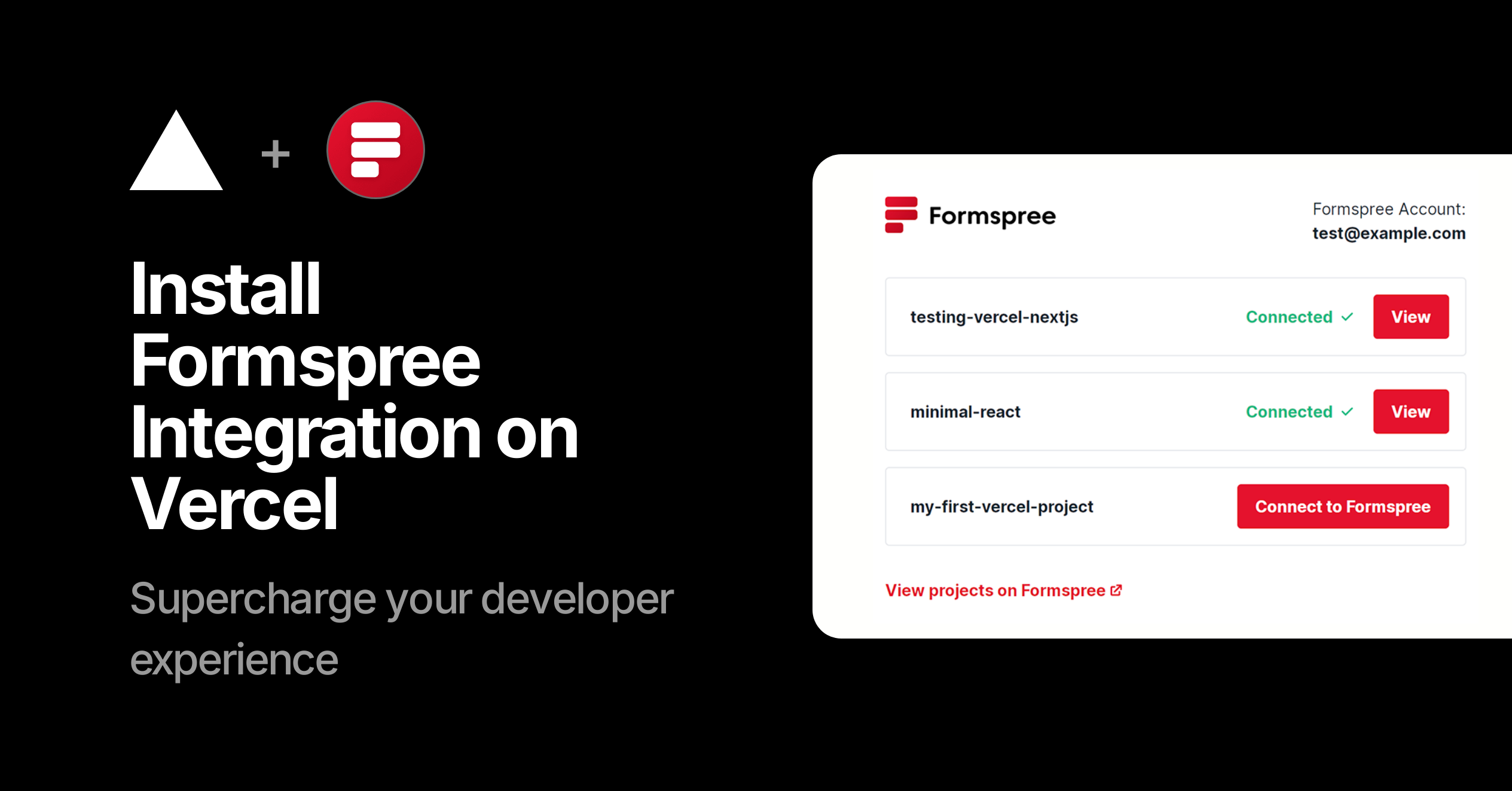 Formspree for Vercel