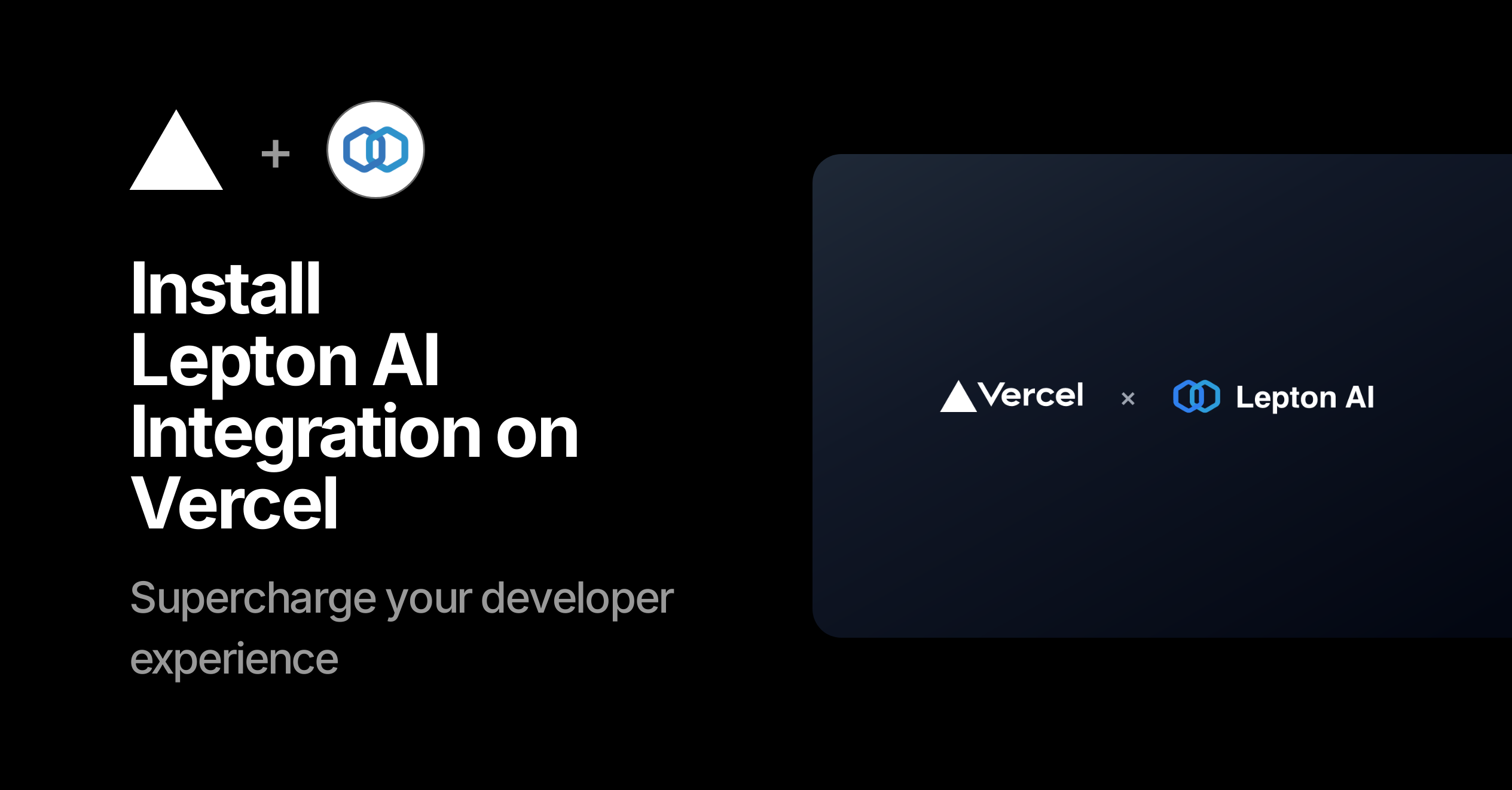 Lepton AI for Vercel