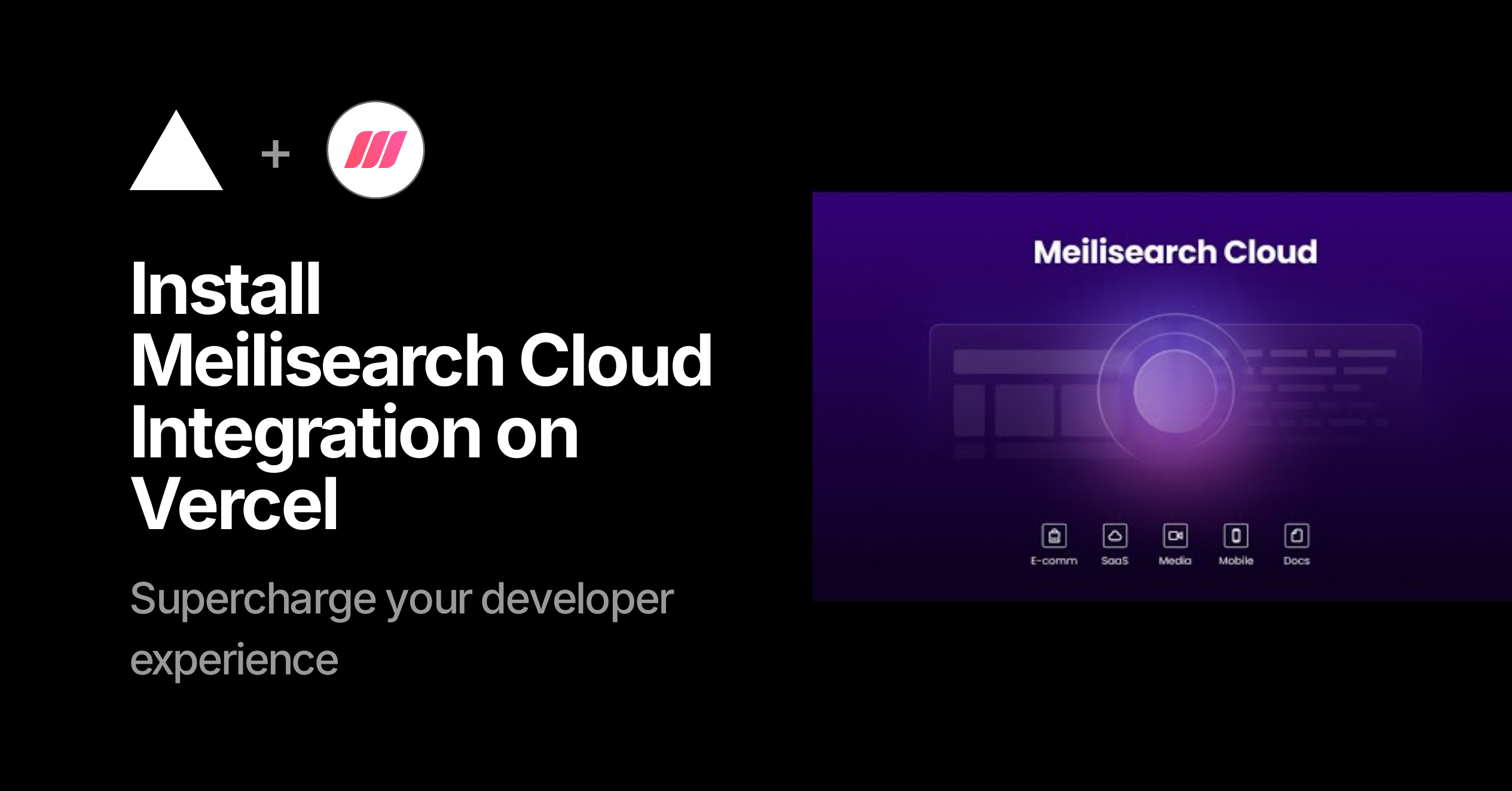 Meilisearch Cloud for Vercel