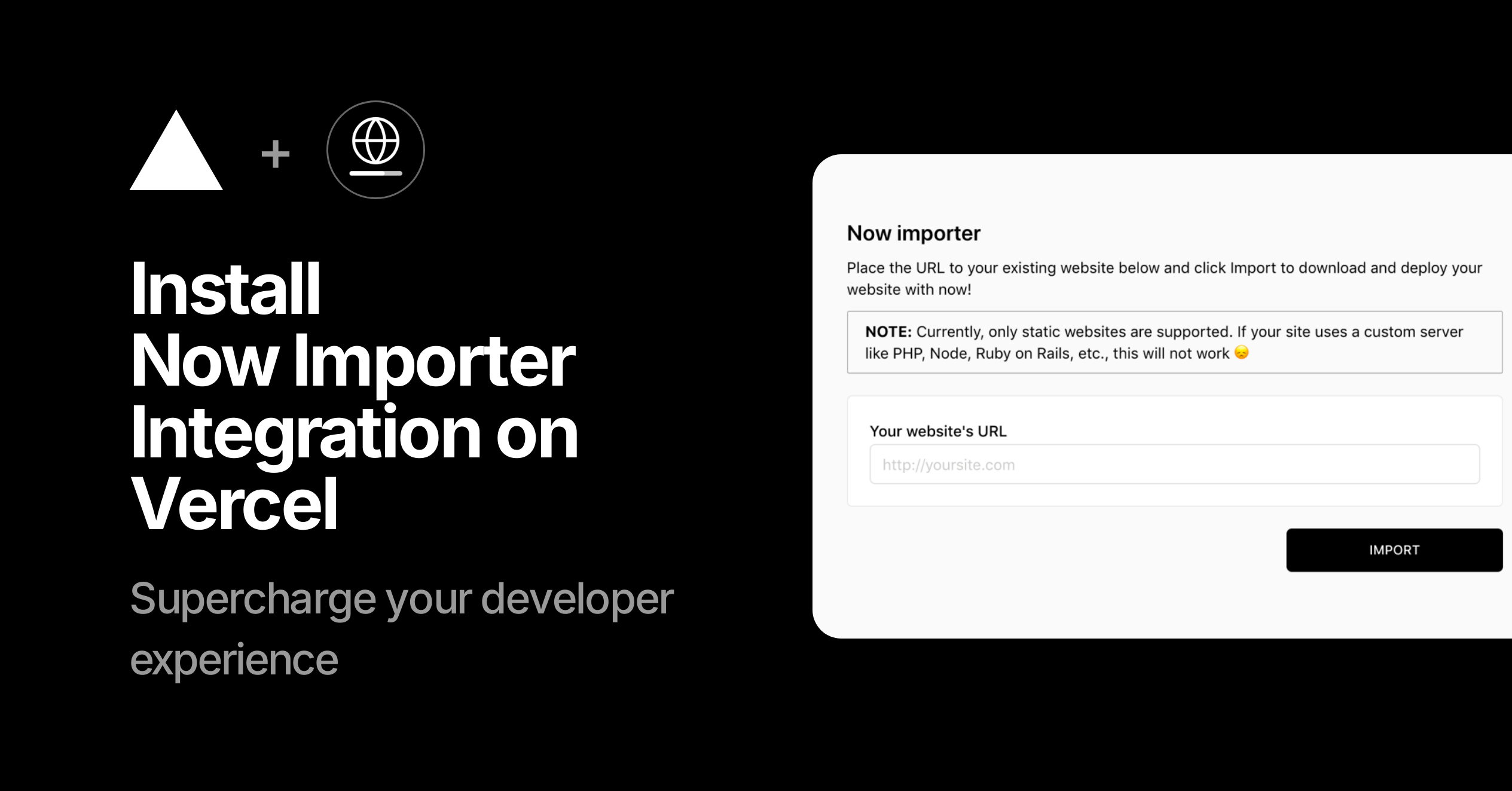 Now Importer for Vercel