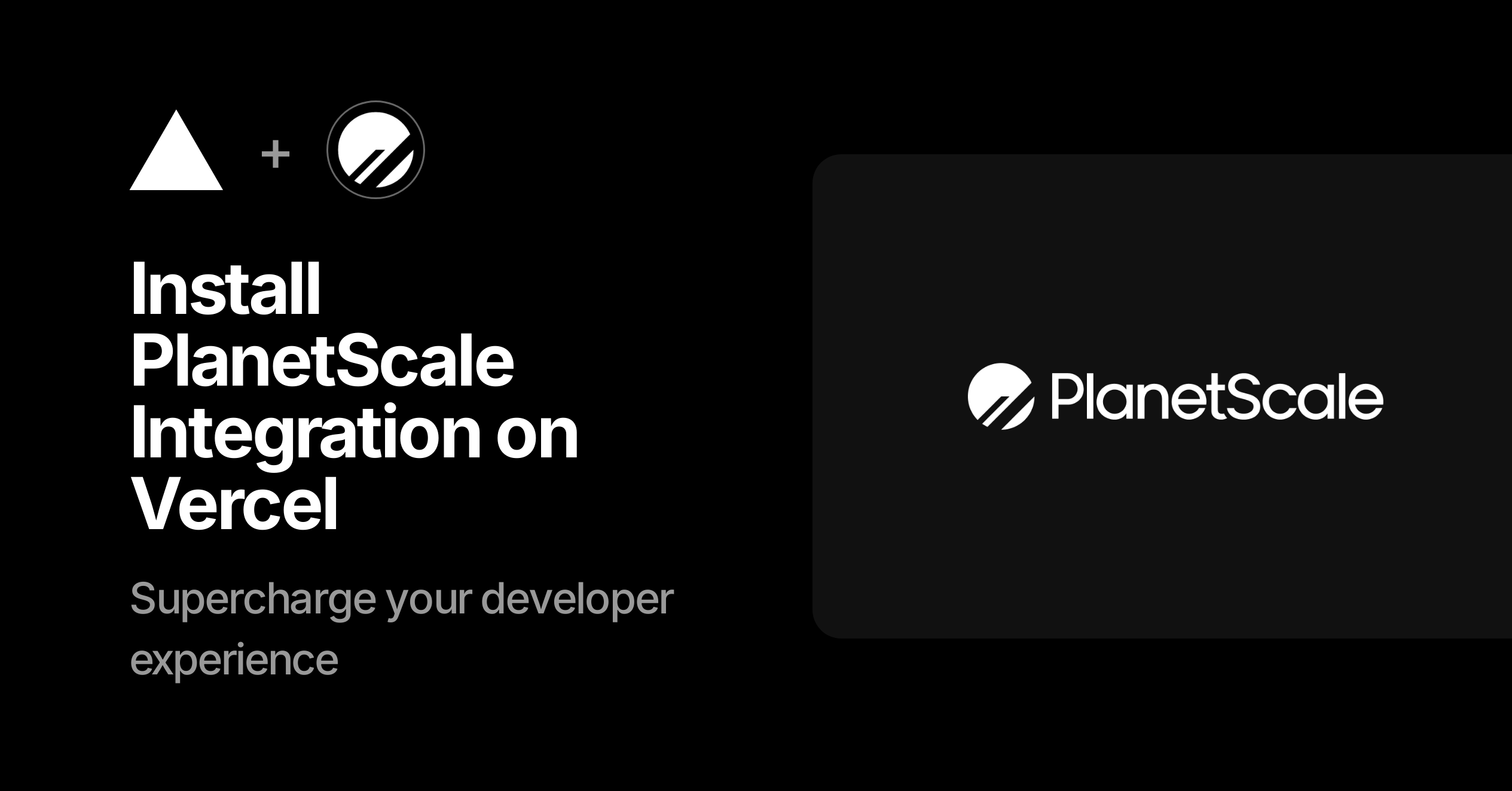 PlanetScale for Vercel