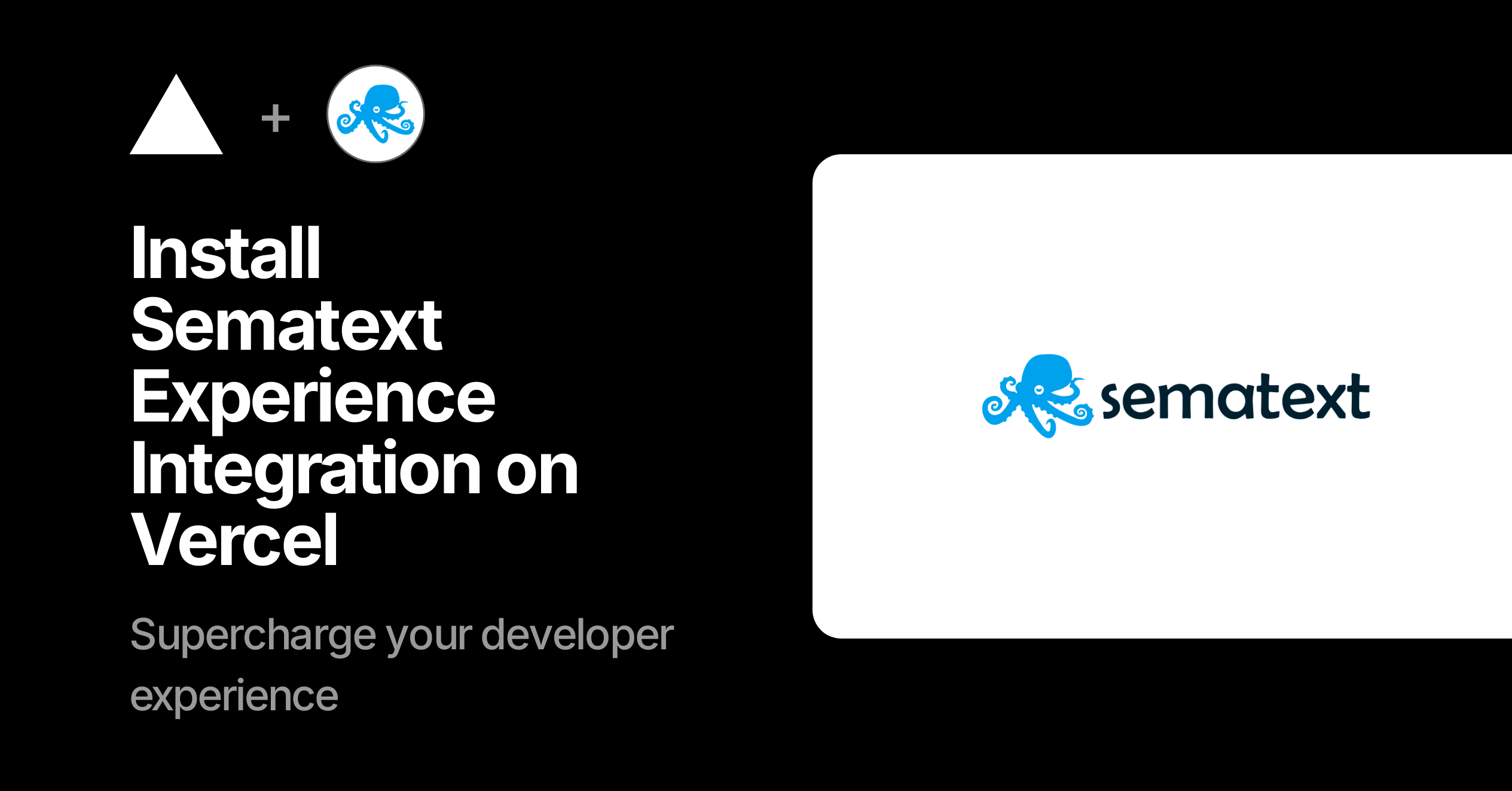 Sematext Experience for Vercel