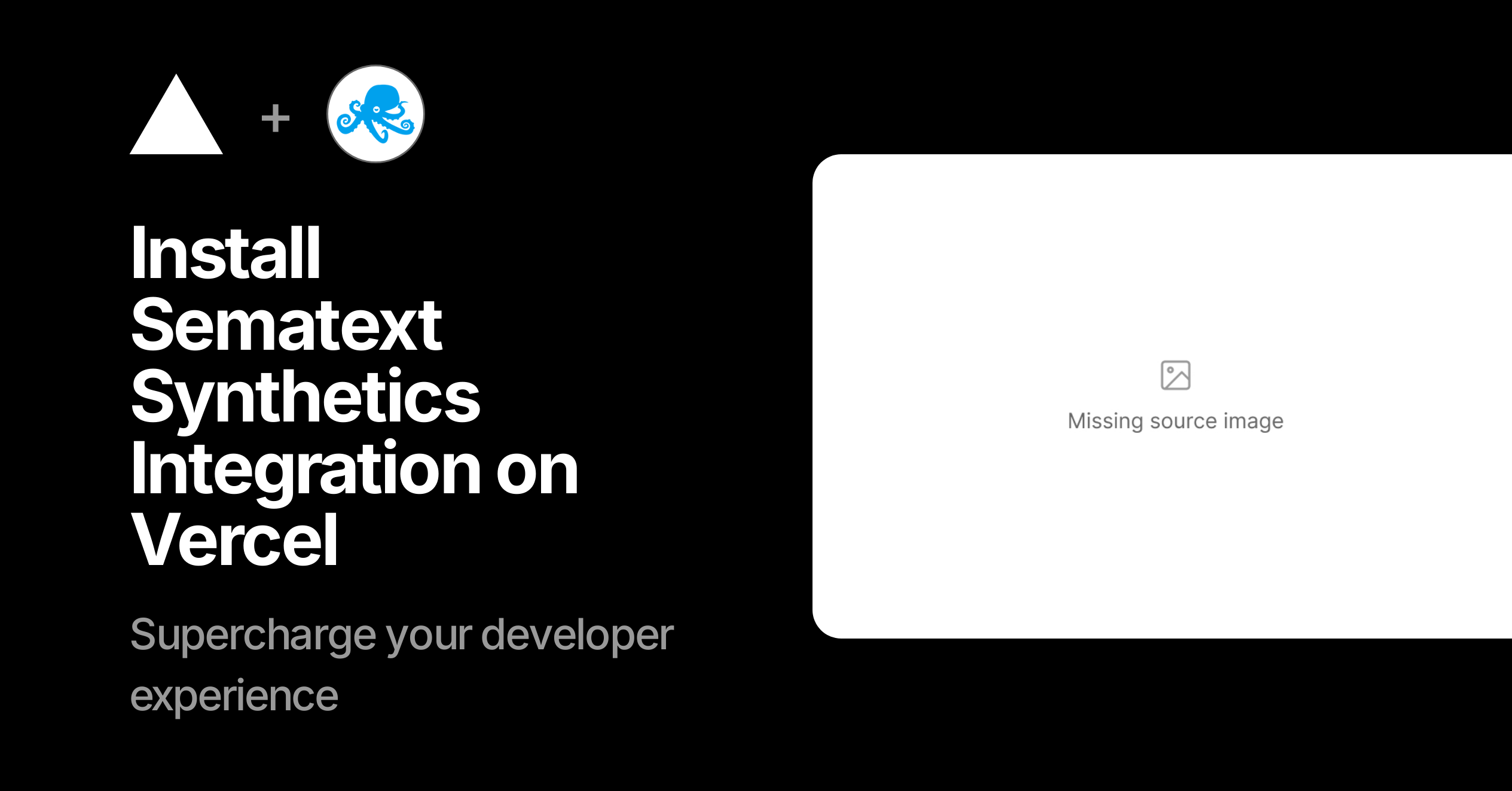 Sematext Synthetics for Vercel