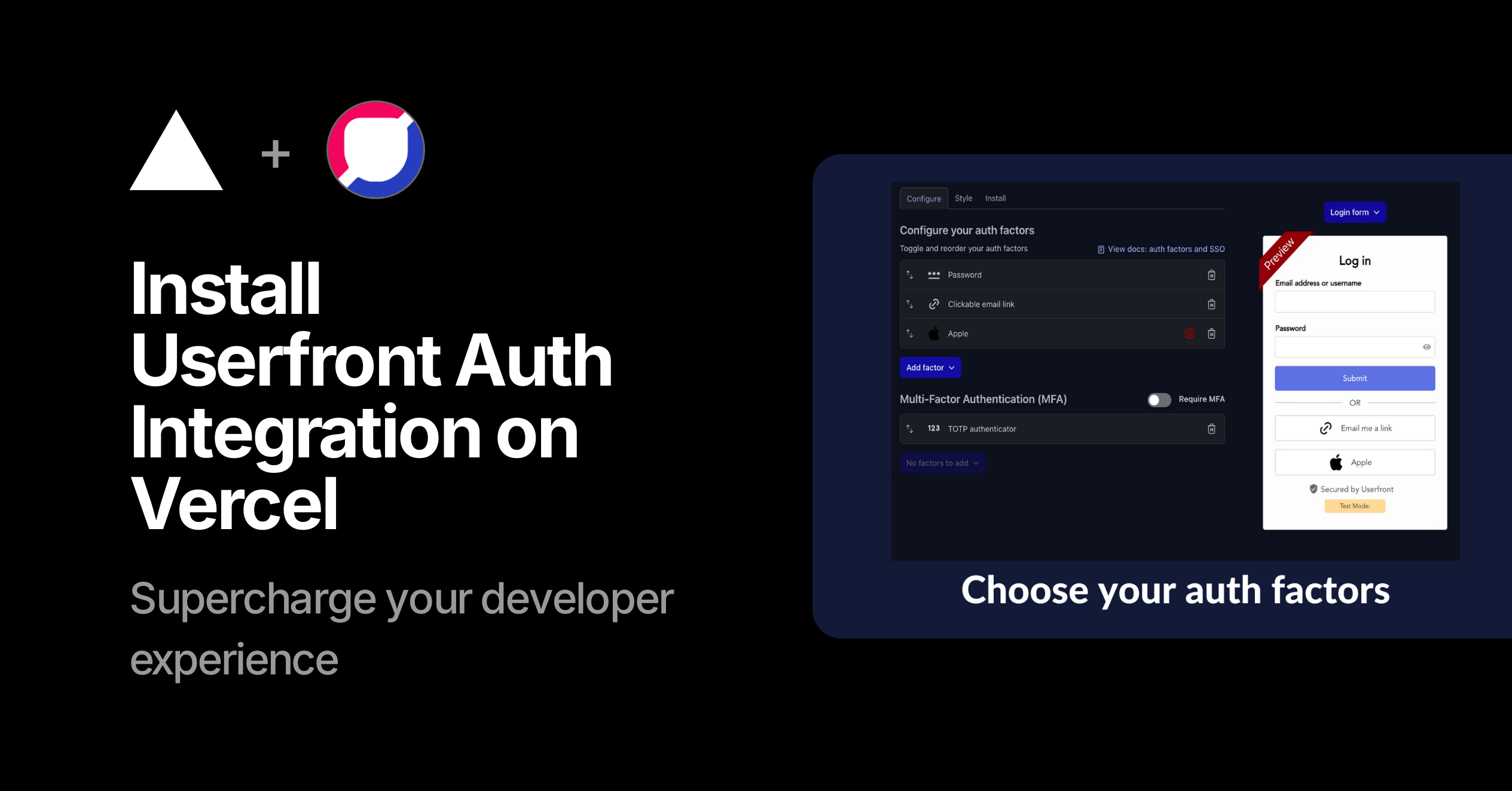 Userfront Auth for Vercel